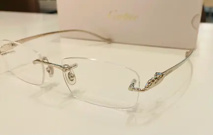 Classifieds: Cartier rimless eyeglasses - silver titanium (preowned ...