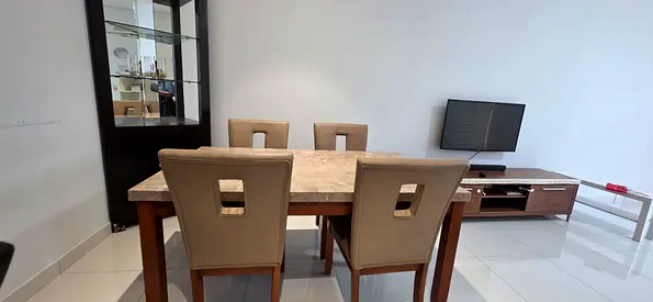 Classifieds: Marble Top Dining Table with 4 Chairs | dubizzle Abu Dhabi