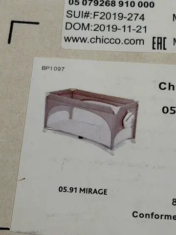 Classifieds: Chicco Easy Sleep Mirage Portable Travel Cot - Brand New ...