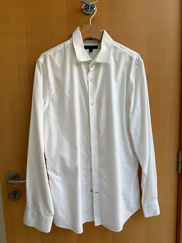 Classifieds: White long-sleeve button-up shirt - mens size M (classic ...