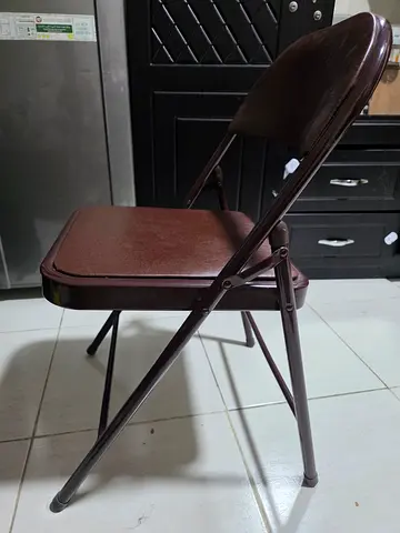 Classifieds: Brown Metal Folding Chair - Compact, Used | dubizzle Sharjah