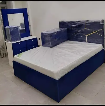 Classifieds: Modern Blue Velvet Bedroom Set | dubizzle Sharjah