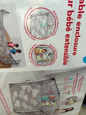 Classifieds: Foldable Baby Playpen / Play Yard with Panel Divider ...