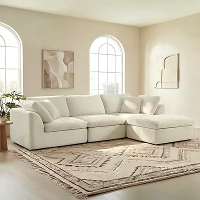Classifieds: Modern cream sectional chaise sofa | dubizzle Abu Dhabi
