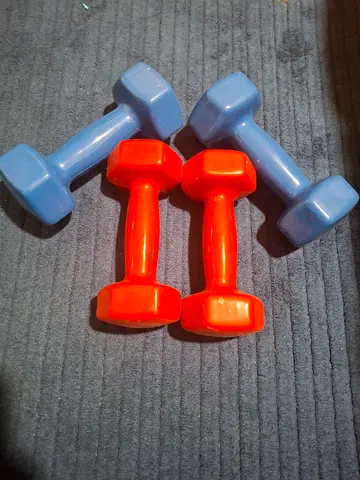 Classifieds: Set of small neoprene dumbbells (pair of 3kg and pair of ...
