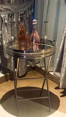 Classifieds: Round Foldable Metal Side Table / Drinks Trolley ...
