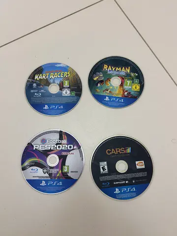 Classifieds: Collection of 4 PS4 Games - PES 2020, Rayman Legends, Kart ...