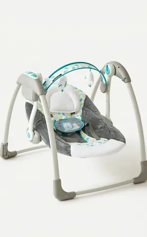 Classifieds: Portable Baby Swing / Rocker with Toy Bar - Grey/Teal ...