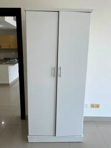 Classifieds: Simple white two-door wardrobe in good condition ...