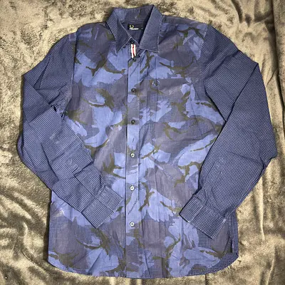Classifieds: Fred Perry Blue patterned long sleeve mens shirt - casual ...