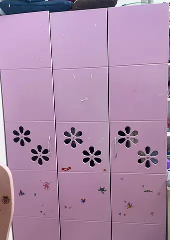 Classifieds: Tall Pink Childrens Wardrobe with Flower Cutouts ...