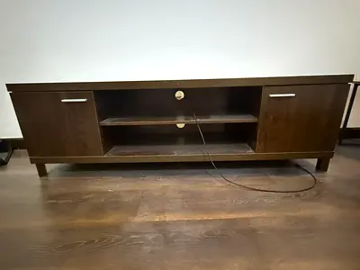 Classifieds: BARGAIN! Dark Wood Wall-Mounted TV Stand Entertainment ...