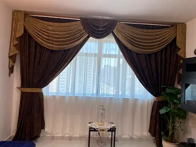 Classifieds: Curtains black and brown NO white curtains | dubizzle Abu ...