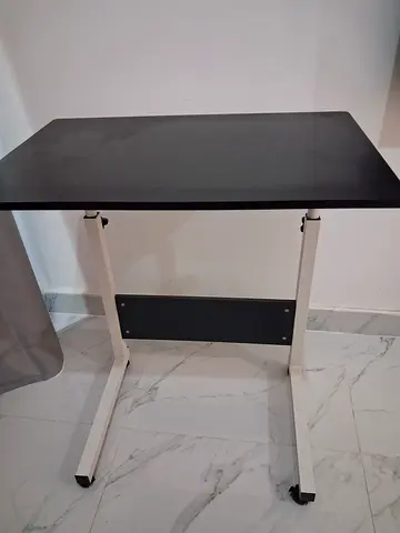Classifieds: Compact black study desk with metal legs - good condition ...