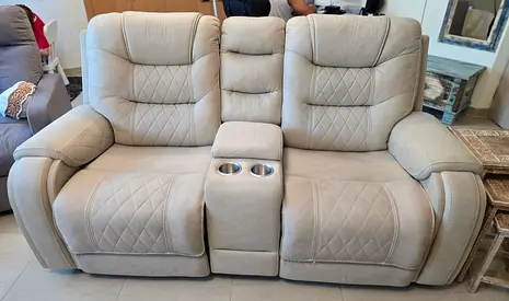 Classifieds: Luxuary Beige 5 -Seater Reclining Sofa with Center Console ...