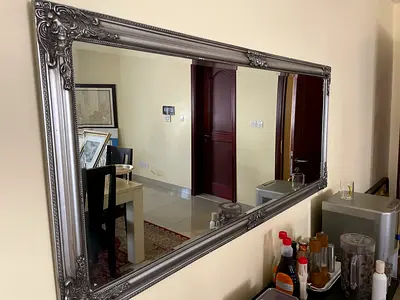Classifieds: Large Ornate Silver Wall Mirror - Classic Decorative Frame ...