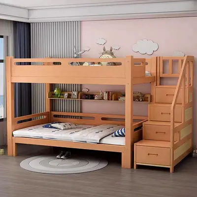 Classifieds: Kids Bunk Bed with Storage Stairs - Light Oak | dubizzle Dubai