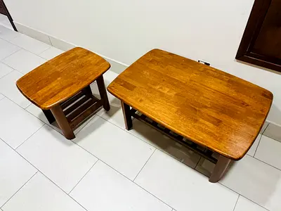 Classifieds: Solid Wood Coffee Table and Side Table Set - Good ...