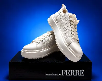Classifieds: Gianfranco Ferré white leather platform sneakers — 36 size ...