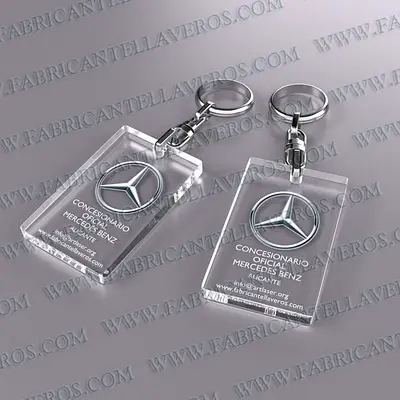 Classifieds: Pair of Clear Acrylic Mercedes Logo Keychains | dubizzle Dubai