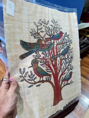 Classifieds: Hand-painted Papyrus Art Panel — Tree with Birds 45*33cm ...