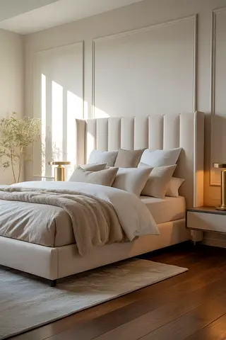 Classifieds: Modern Upholstered Bed Frame with Fluted Headboard ...
