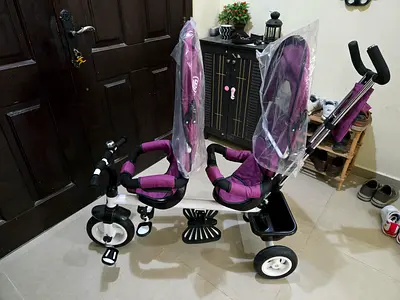 Classifieds: Double Tandem Trike/Stroller - Purple, Used (Two Seats ...