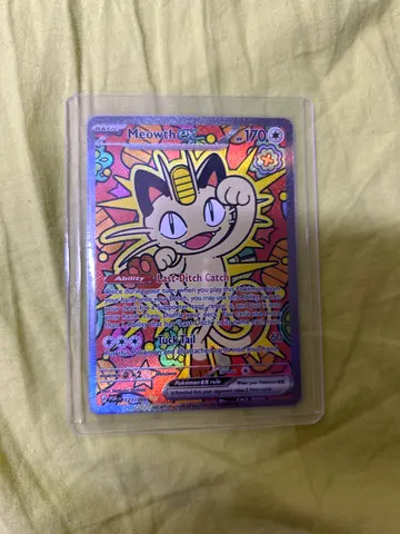 Classifieds: Pokémon Meowth Full Art Holo Card (Sleeved) - Collectible ...