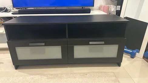 Classifieds: Ikea tv bench Black Wall-mounted Storage Cabinet with ...