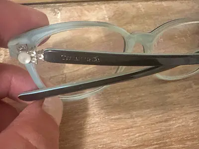 Classifieds: Light Blue Womens Fashion Glasses Frame with Pearl Detail ...