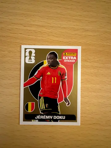 Classifieds: Gold Jeremy Doku Extra Sticker | dubizzle Dubai