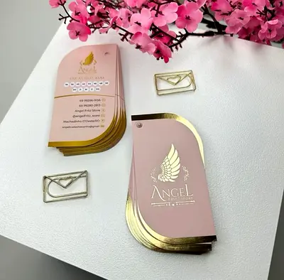 Community: Gold-Edged Pink Foil Die-Cut Hangtags - Angel Gift Store ...