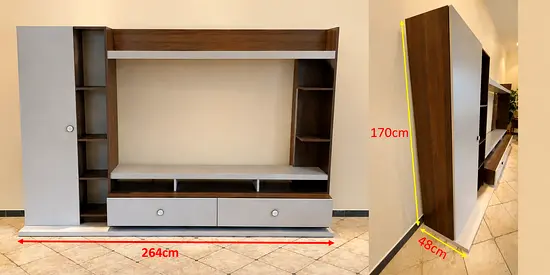 Classifieds: Large Wooden Entertainment Unit / TV Cabinet - 264cm, Good ...