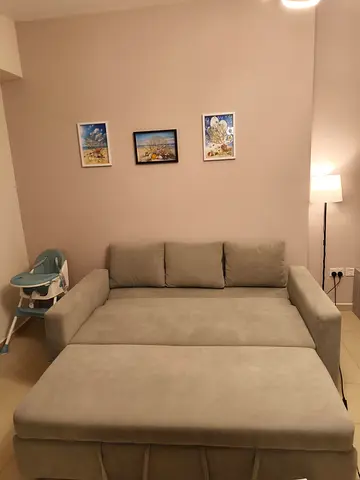 Classifieds: Light grey 3-seater sofa bed in good condition | dubizzle ...