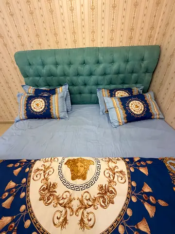 Classifieds: Royal Green Tufted Bed - Like New | dubizzle Sharjah