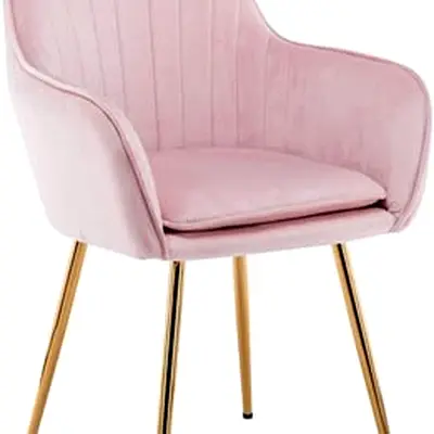 Classifieds: Modern Pink Velvet Armchair with Gold Metal Legs ...