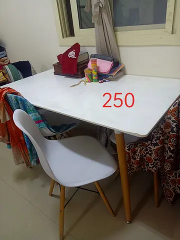 Classifieds: White Scandinavian Style Dining Table with 4Chairs - Good ...