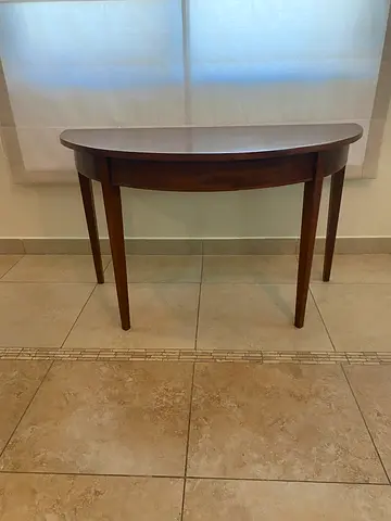 Classifieds: A George III Mahogany D Shaped Console Table on Square ...