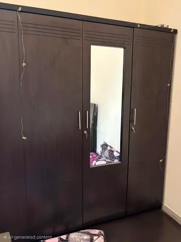 Classifieds: Dark Wood 3-Door Wardrobe - Excellent Condition | dubizzle ...