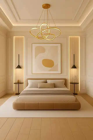 Classifieds: Modern Upholstered Platform Bed with Headboard | dubizzle ...