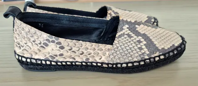 Classifieds: Authentic Loewe Python-Print Leather Espadrilles - Size 36 ...