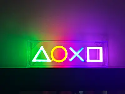 Classifieds: LED Neon PlayStation Symbols Sign - RGB Backlit Wall Decor ...
