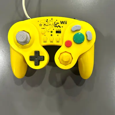 Classifieds: Yellow Pikachu-themed Wired Wii Classic Controller (Good ...
