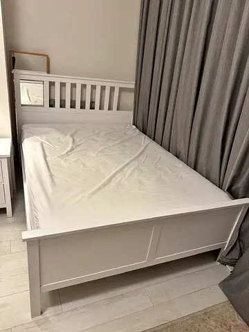 Classifieds: IKEA White HEMNES Queen Bed with IKEA Mattress 160 x 200 ...