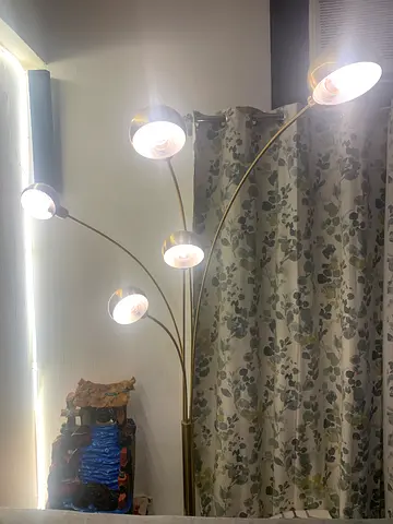 Classifieds: Brass 5-Arm Floor Lamp with Adjustable Heads | dubizzle ...
