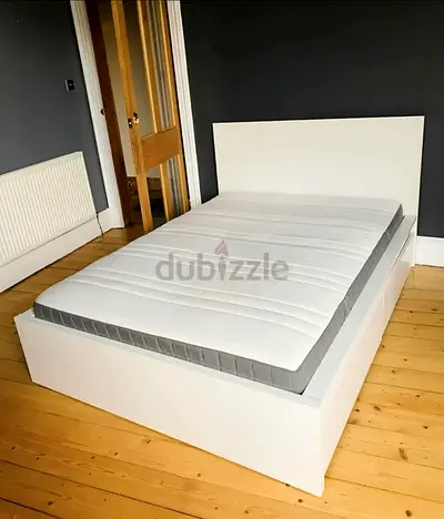 Classifieds: Ikea malm king size bed with matttess and storage drawers ...