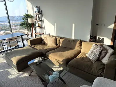 Classifieds: Large L-shaped Fabric Sofa with Chaise - Good Condition; 3 ...