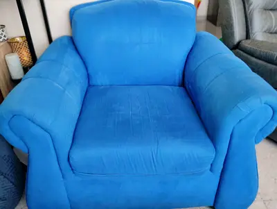 Classifieds: Blue Single Seater Armchair - Comfortable Upholstered ...