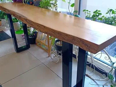 Classifieds: Long Real Oakwood Entry Console Table | dubizzle Abu Dhabi