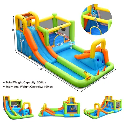Classifieds: Megastar Inflatable Water Slide, 7 in 1 Double Long Slide ...